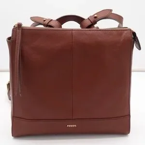 Fossil | Bags | Fossil Camilla Small Convertible Backpack Brown Pebbled ...